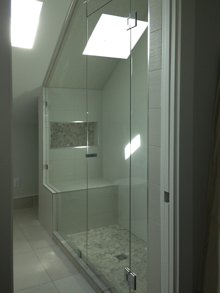 Inline Shower Glass Vancouver, Custom Inline Shower Glass